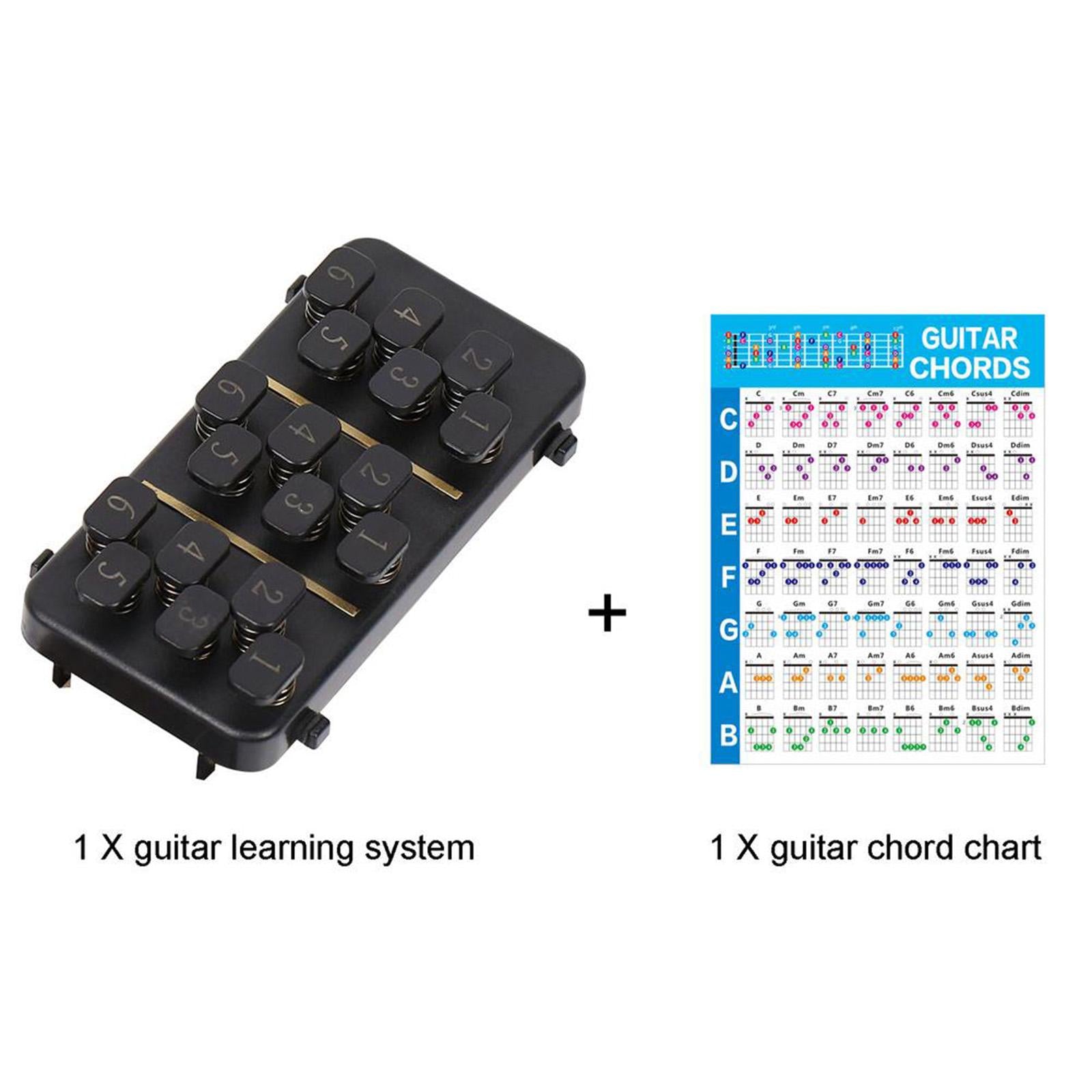 Chord Learning Aid with Guitar Chord Chart Accessories for Teaching Tr ...