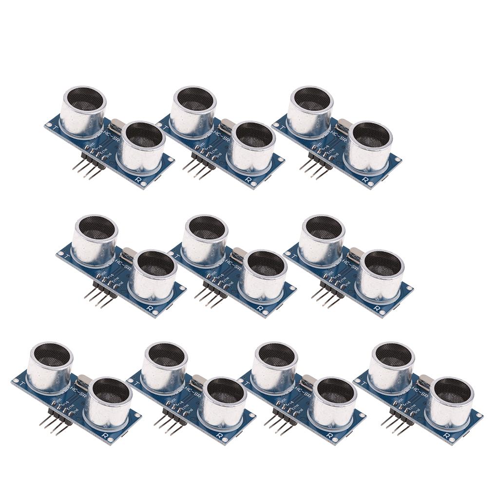 10Pcs HCSR04 Ultrasonic Distance Measuring Module Transducer Sensor ...