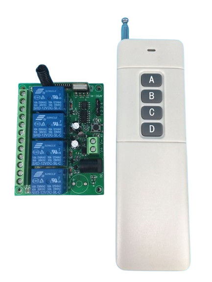 High Power 4-Button Remote Control Industrial Shell Learning Type DC24 ...