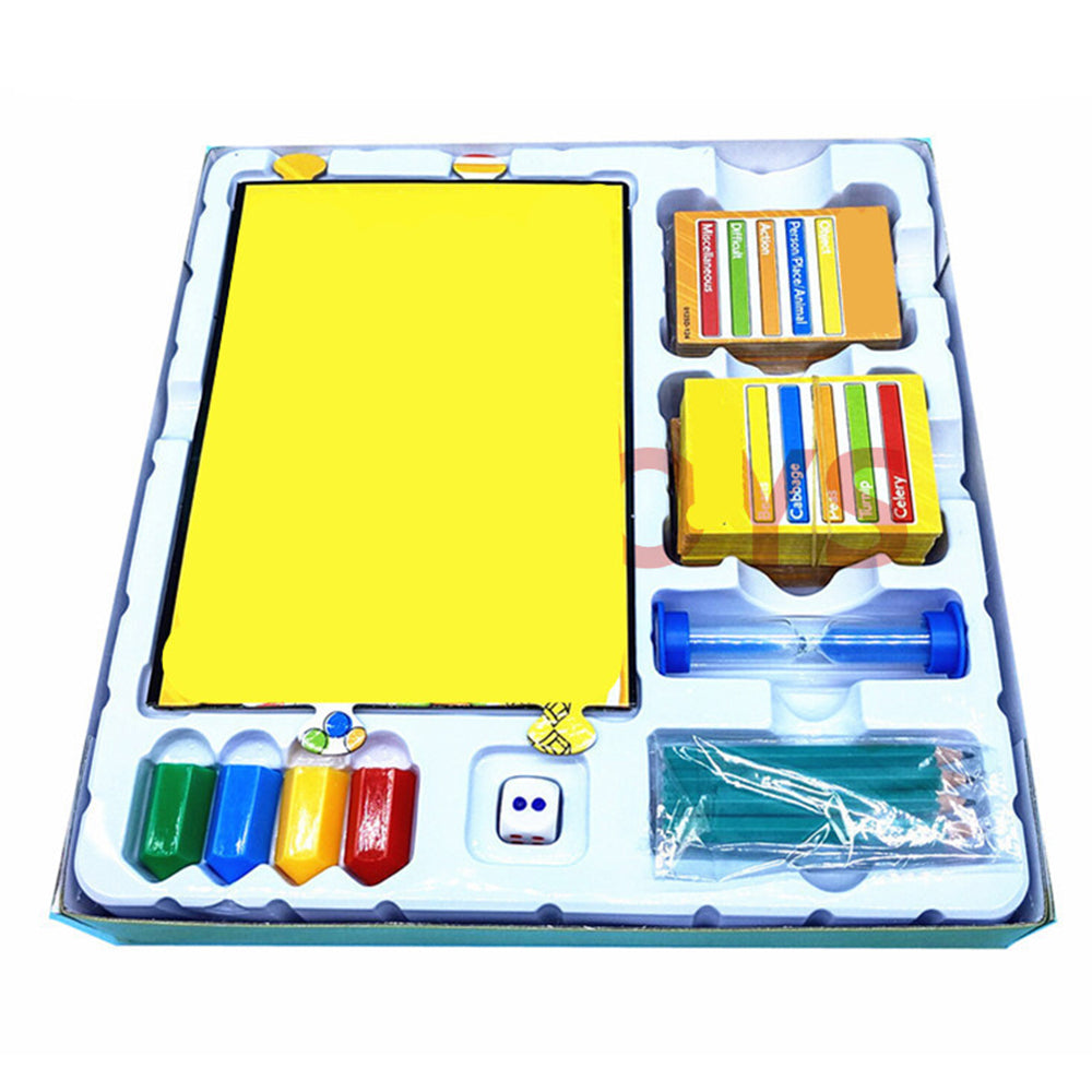 2 Levels of Clues Quick Sketch Drawing Game with Pencils Kit Set for K ...