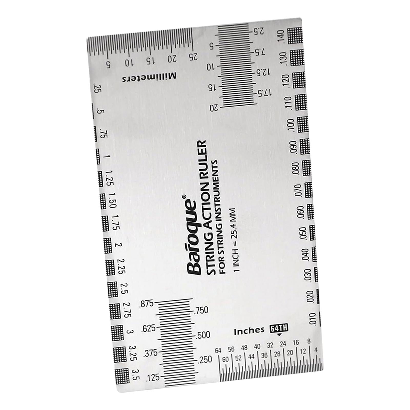 String Action Ruler Gauge Tool Guitar Luthier Tool for Banjo Acoustic ...