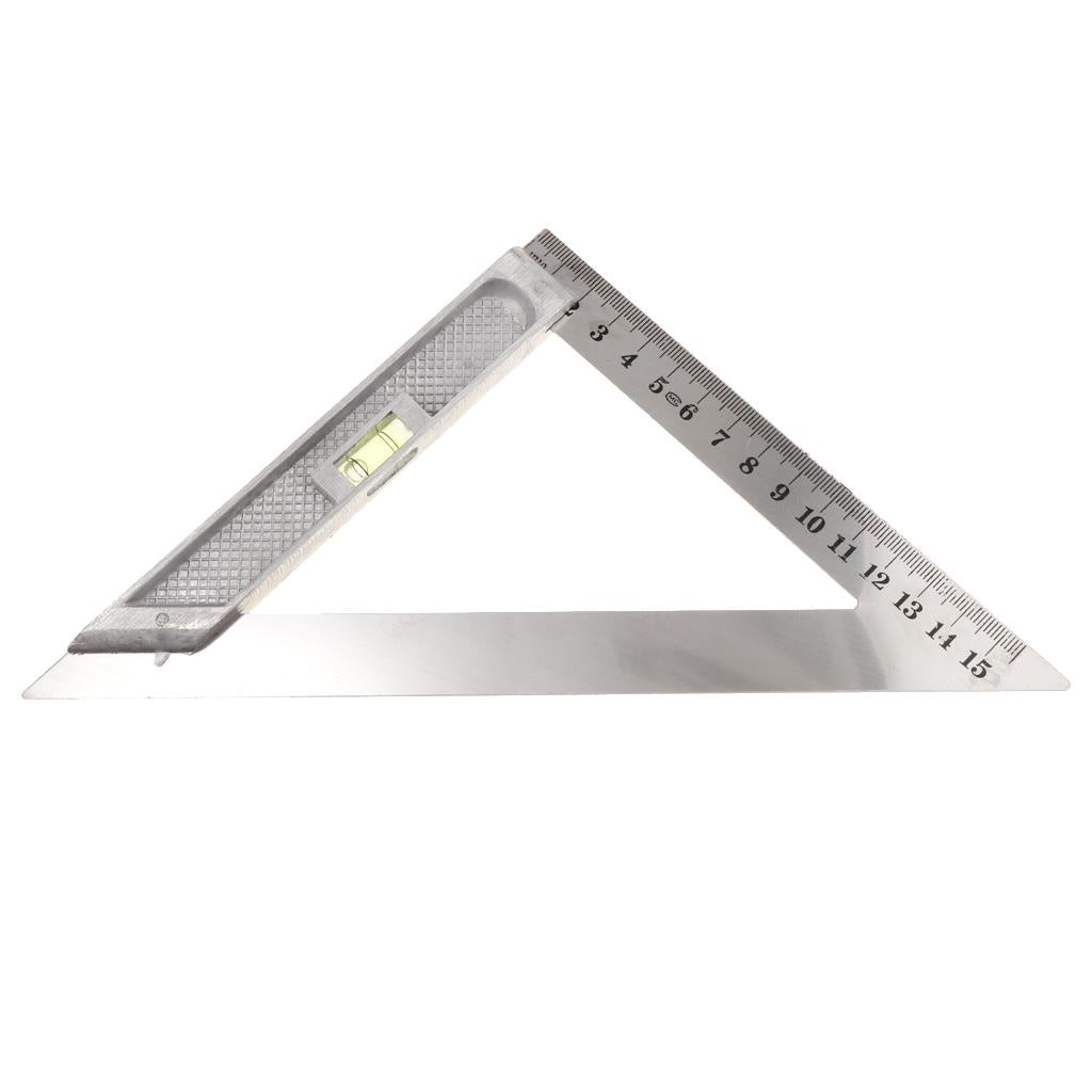 Stainless Steel Triangle Ruler Square Carpenter's Framing Measuring 15 ...