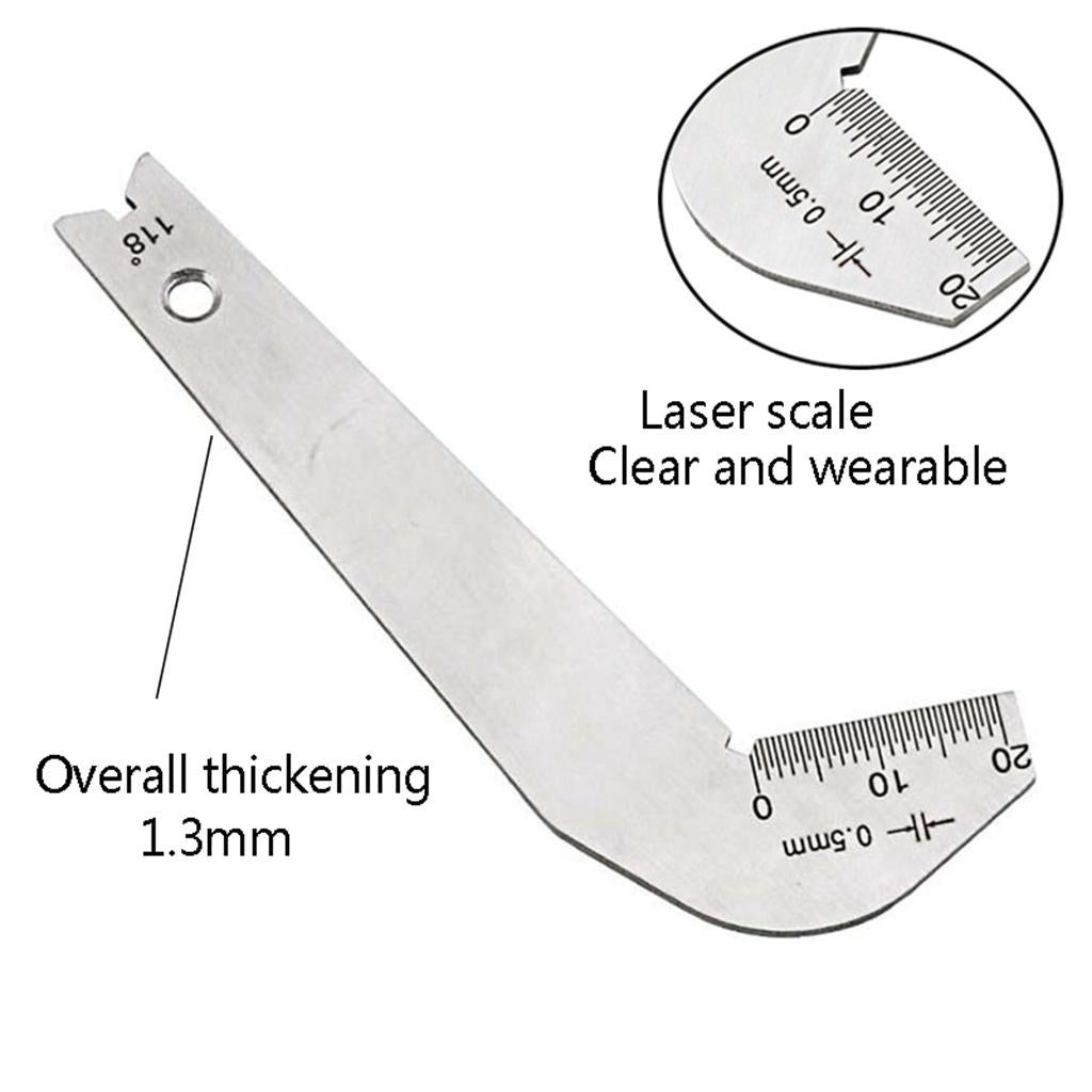 Bit Pattern Drill Template Gauge Welding Inspect Tool Drill Bit Measur ...