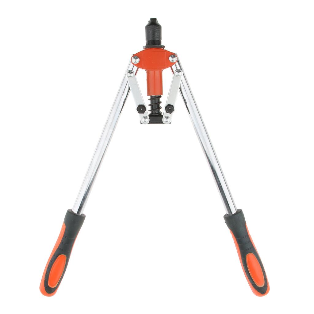 Heavy Duty Steel Double Handle Manual Hand Riveter Nut Core Rivet Gun ...