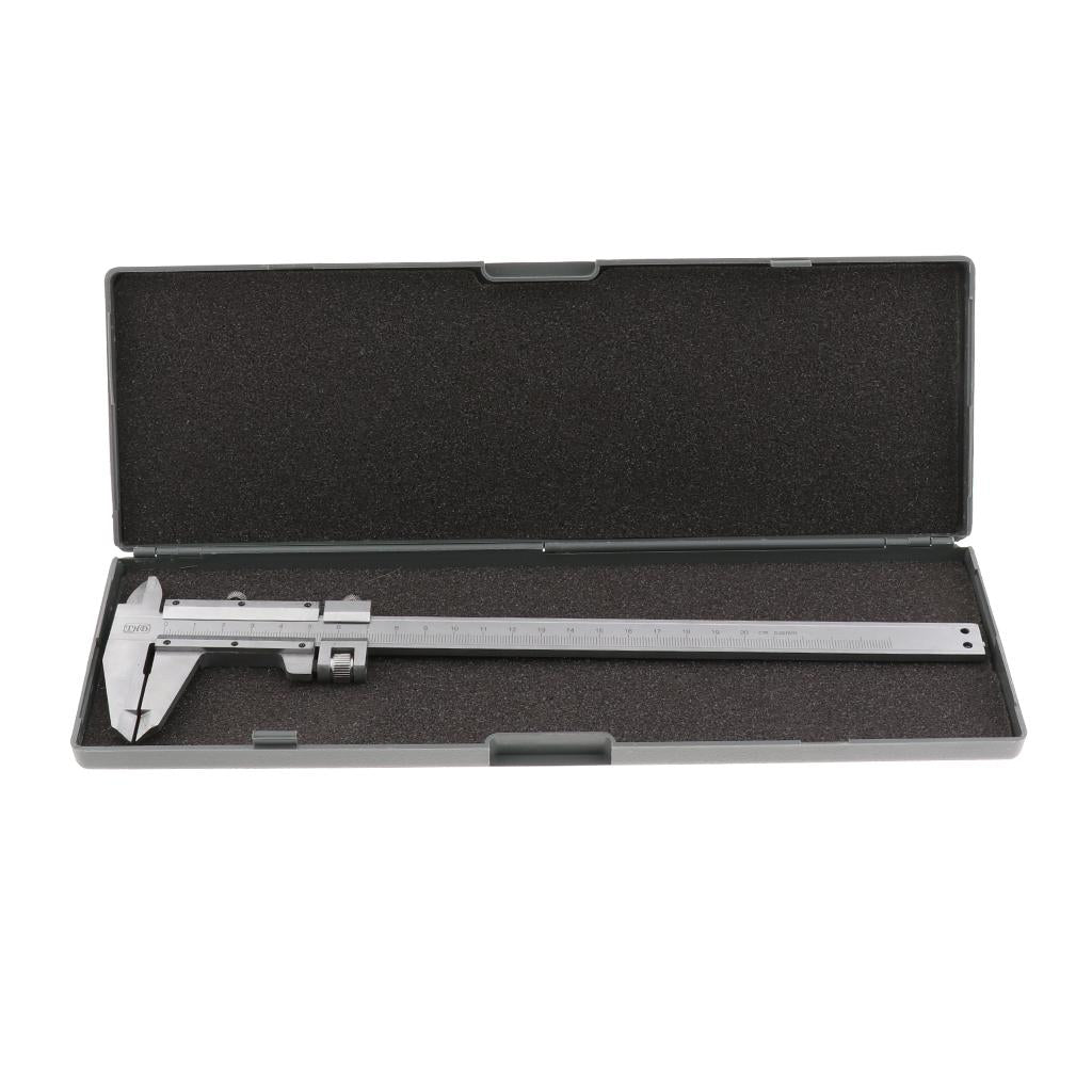 9 Inch 200mm X 0.02mm Stainless Manual Vernier Caliper Scale Ruler Mm ...