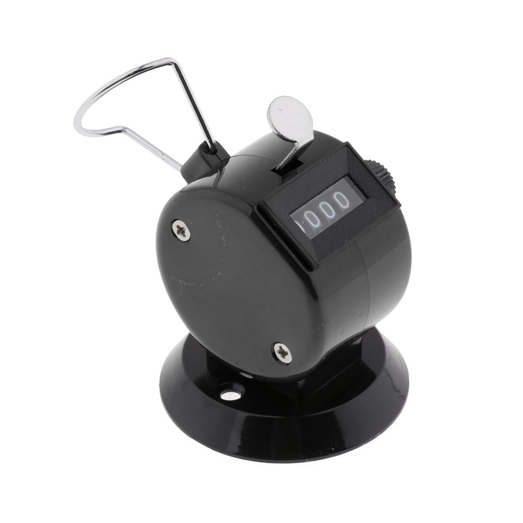 Handheld 4 Digit Mechanical Palm Clicker Manual Number Tally Counter B ...