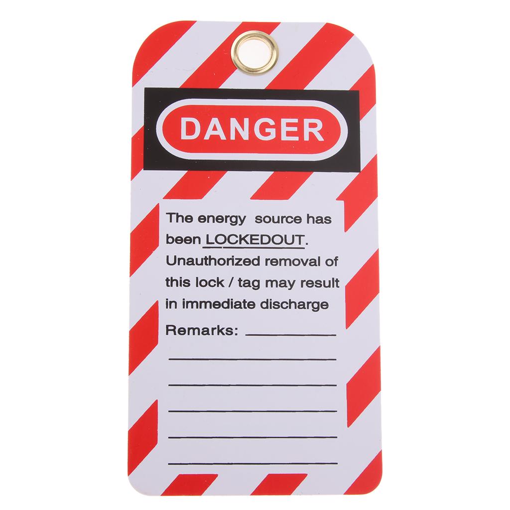 5PCS Security Key Lockout Tagout Tag Safety Name Marking Remark Card L ...