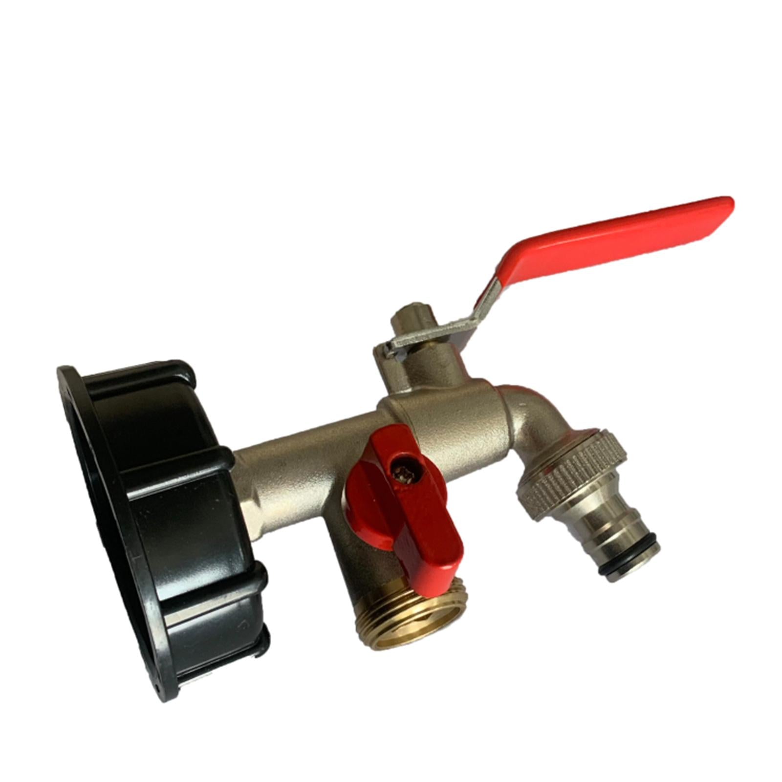 IBC Tank Tap Adapter IBC Tote Water Tank Hose Connector Ton Barrel Fit ...