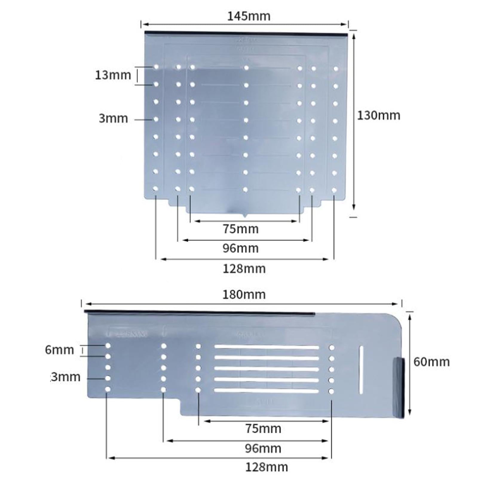Drawer and Cabinet Handle Template Drill Template 2pcs with ruler – UNIQBUY