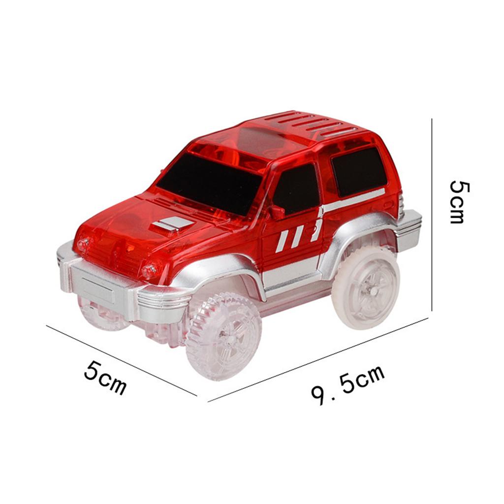LED Flashing Magic Car Track Light Up Race Cars Electronic Rail Cars f ...