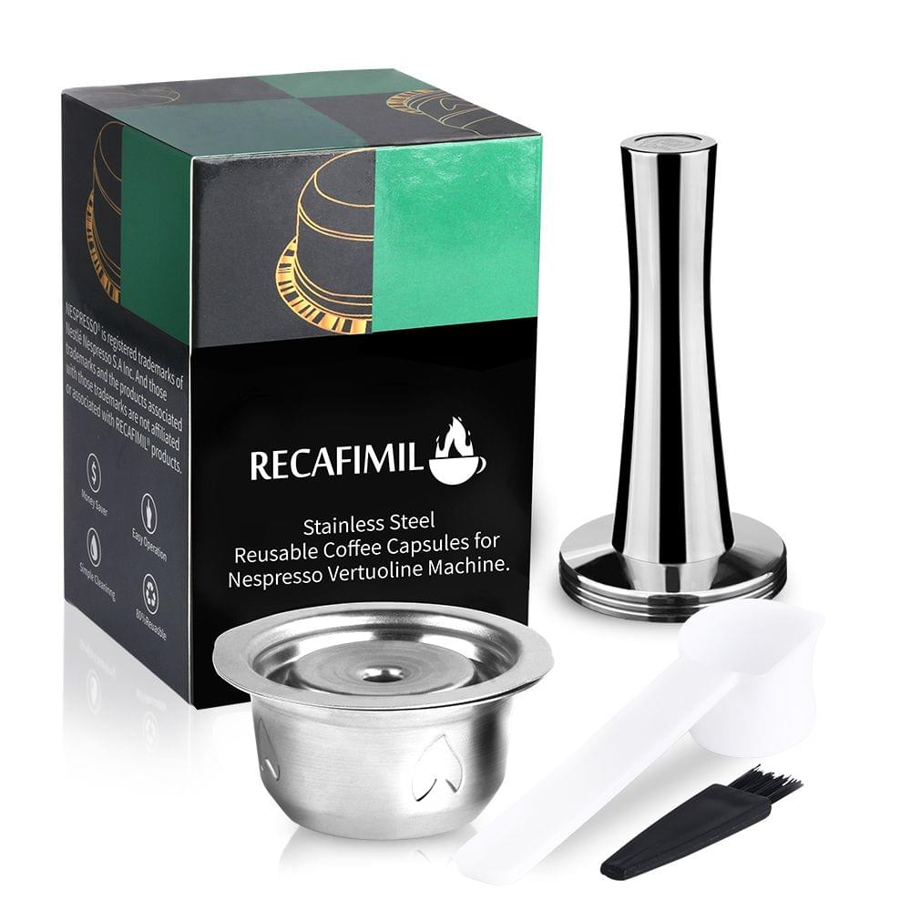 Stainless Steel Capsule Reusable Capsule Pods Set with - Type C – UNIQBUY