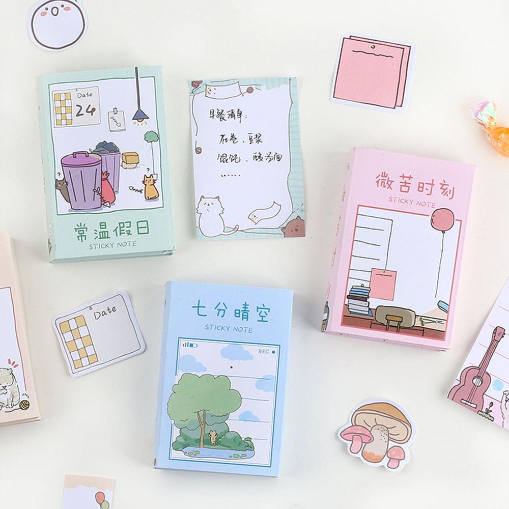 260 Sheets Multi-Fold Sticky Notes Lovely Cartoon Memo Note - Type B ...