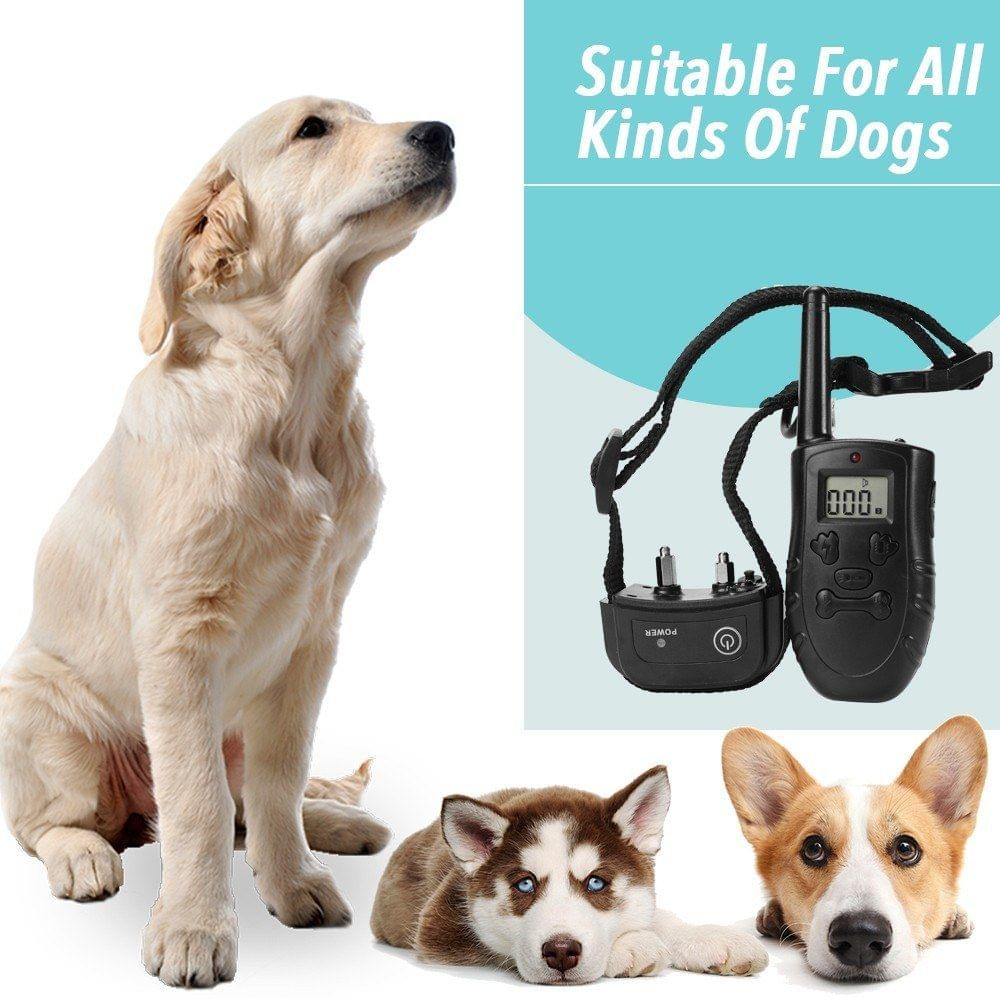 Retractable Waterproof Electric Shock Vibration Dog Trainer Remote Con ...