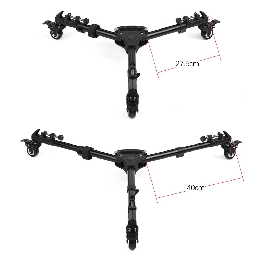Universal Foldable Photography Heavy Duty Tripod Dolly Base Stand Flex ...