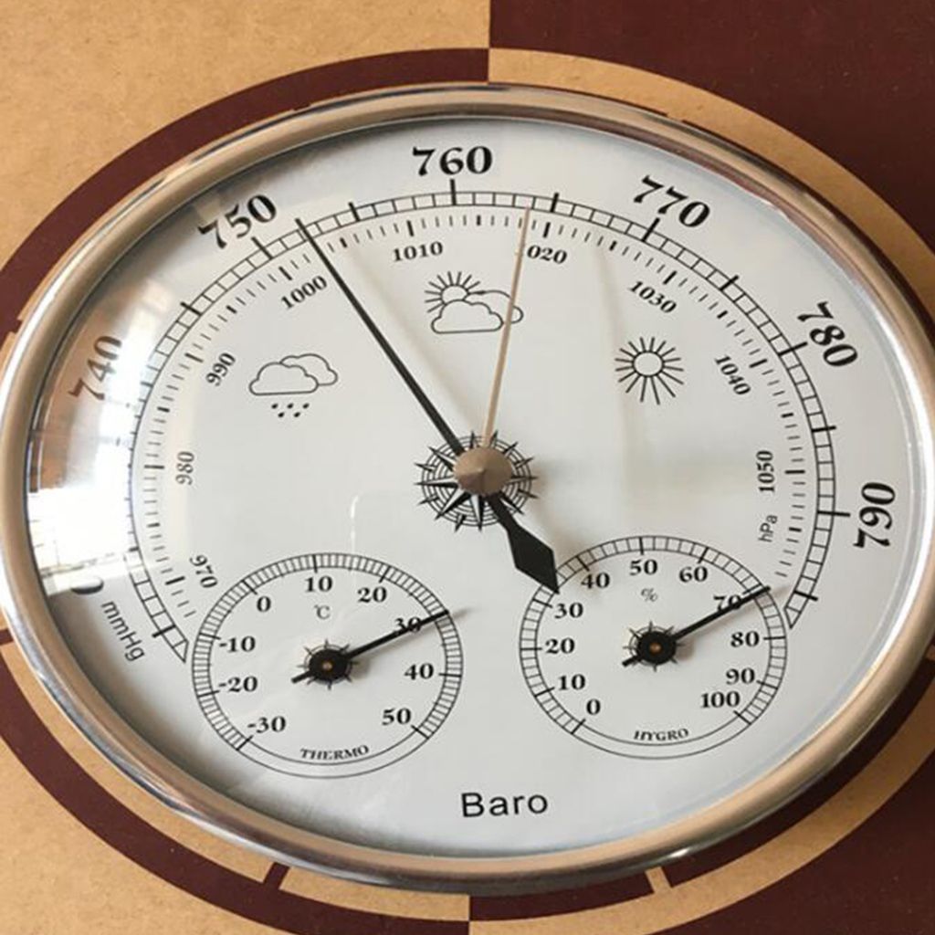 Dial Type Weather Station Barometer Thermometer Hygrometer Functions ...