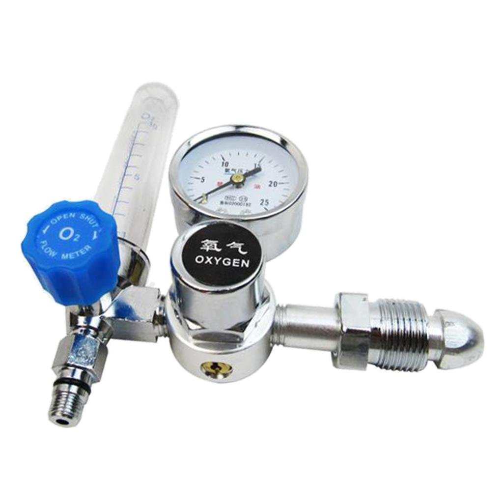 Oxygen Inhaler Oxygen Regulator 1-100MPa Pressure Reducer Gauge Flow M ...