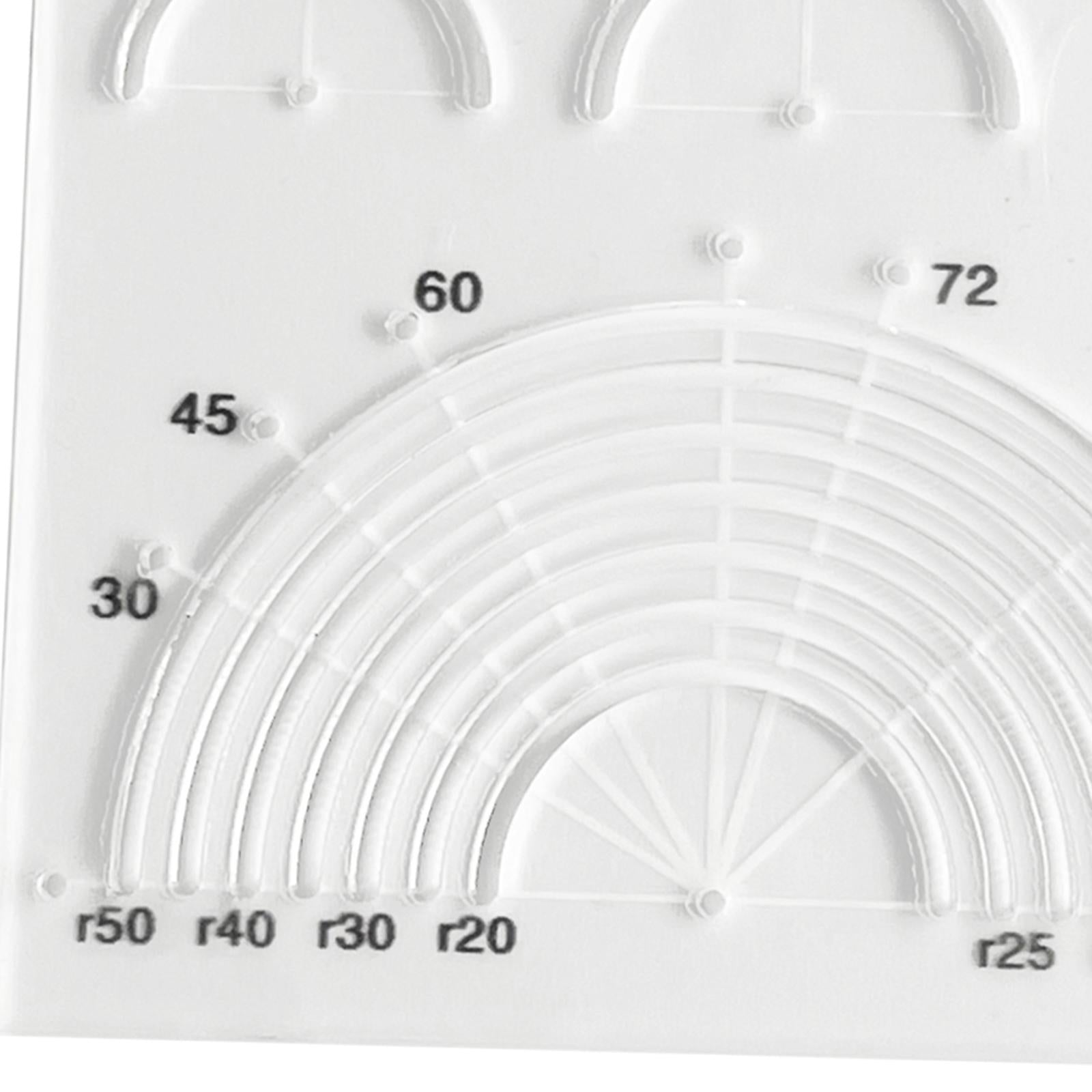 Acrylic Template Clear Patchwork Cutting Ruler for Dressmaking Measure ...