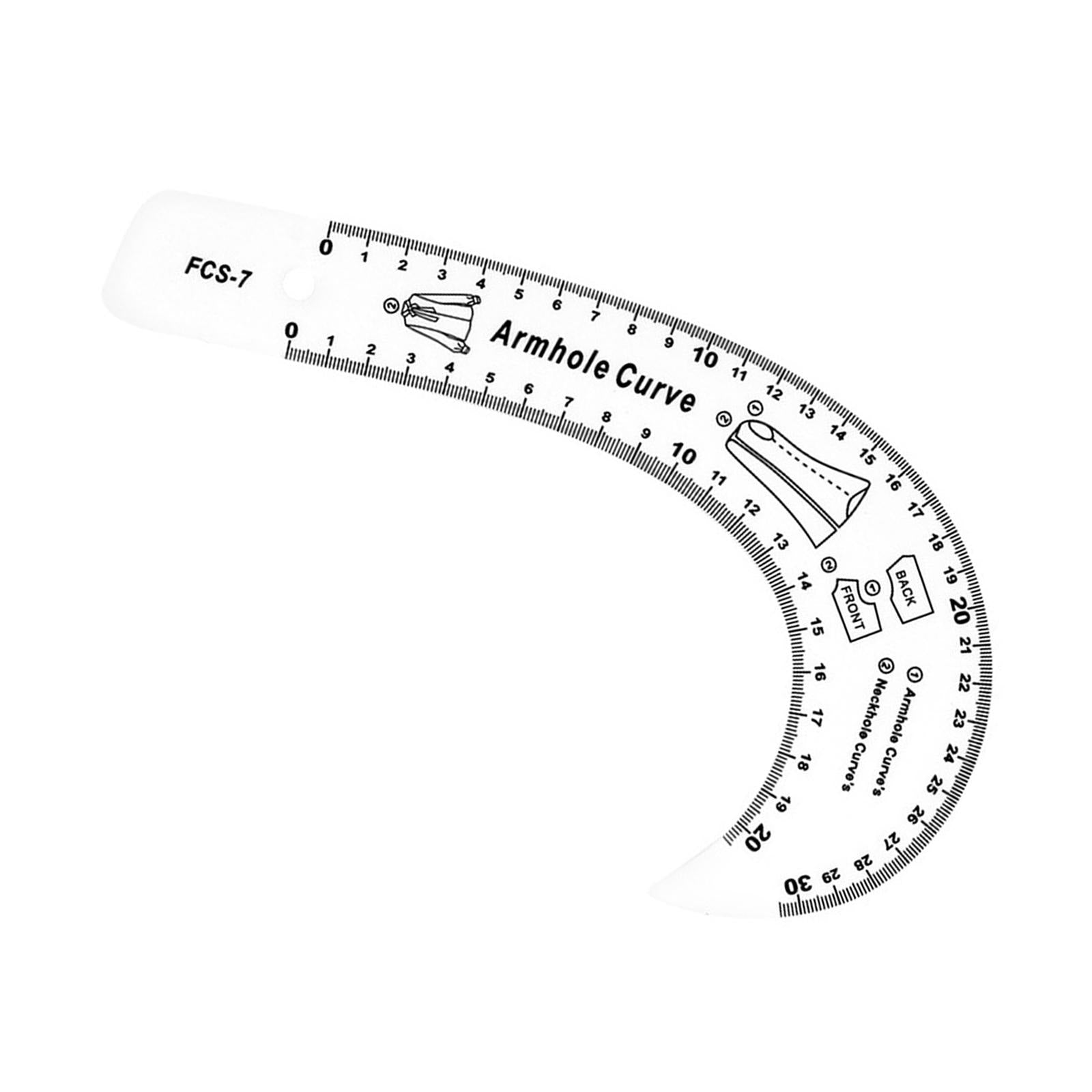 Sewing French Curve Ruler Fashion Design Pattern Making Armhole Curve ...