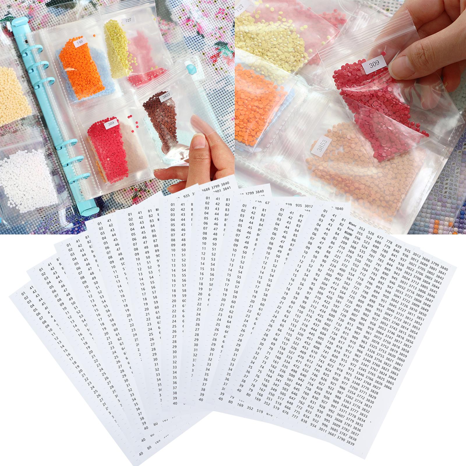 DMC Floss Number Stickers Classification Labels Letters Stitch Tool wh ...