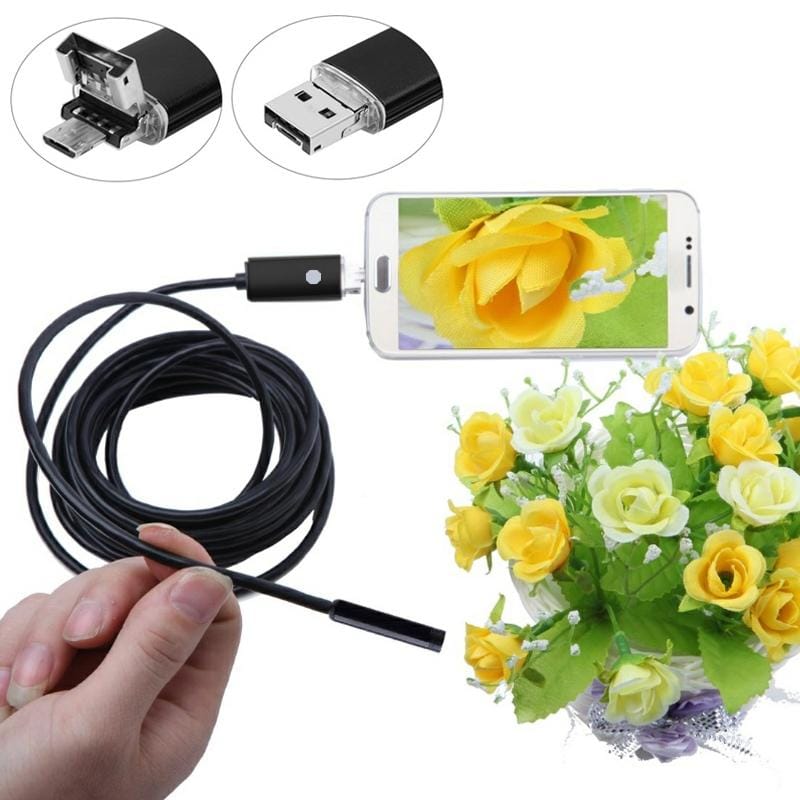 AN99 2 in 1 IP67 Waterproof Micro USB + USB HD Endoscope Hard Tube Ins ...