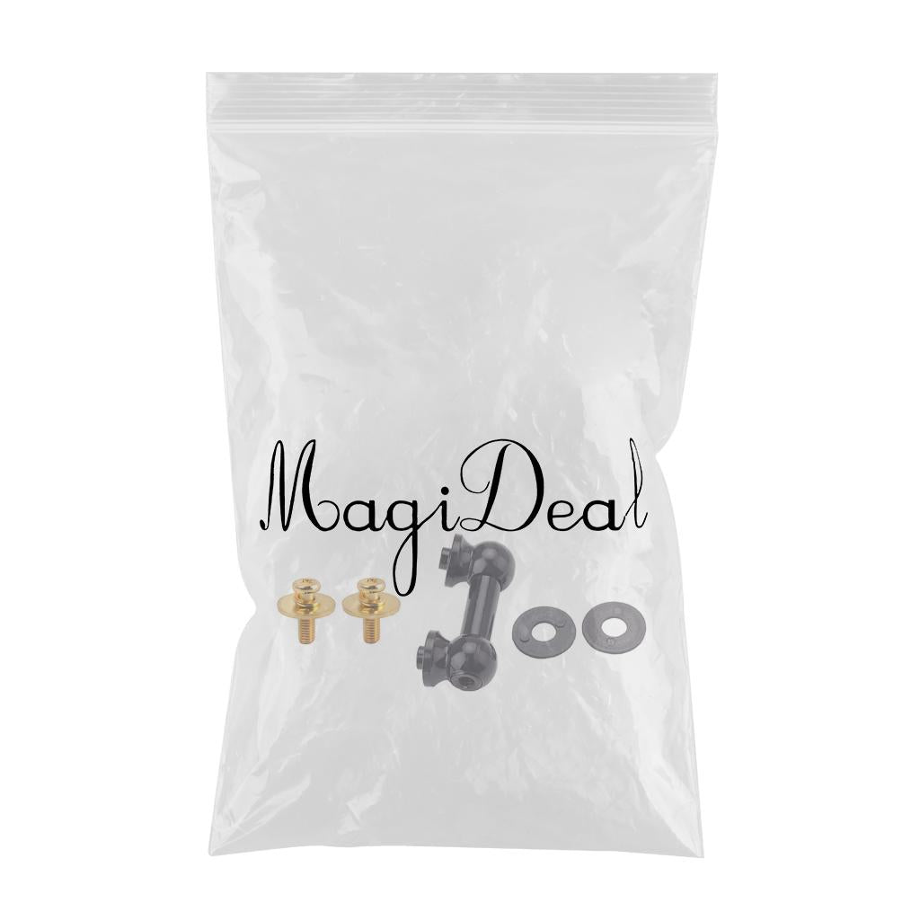 Two Side Snare Drum Lugs with Mounting Screws for Snare Drum Parts Bla ...