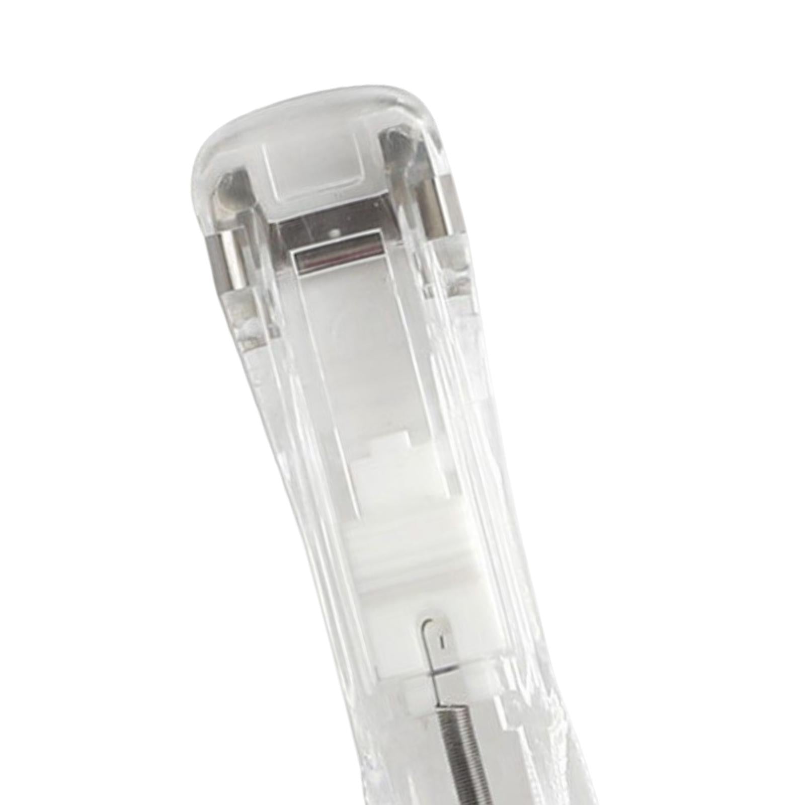 Mini Push Stapler with 50 Clips , 40 Sheet Capacity Clear with 50 Clip ...