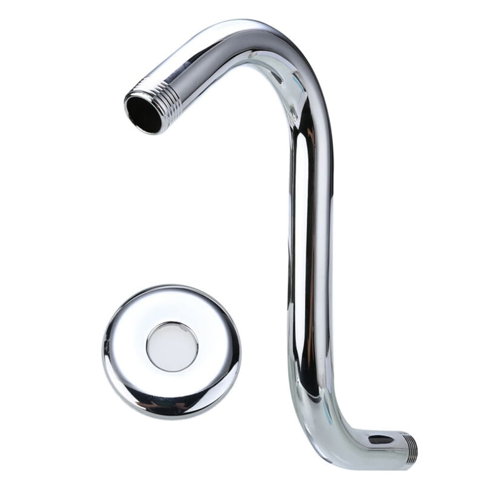 8 Inch Steel High Rise Extension S-Curved Goose Neck Shower – UNIQBUY