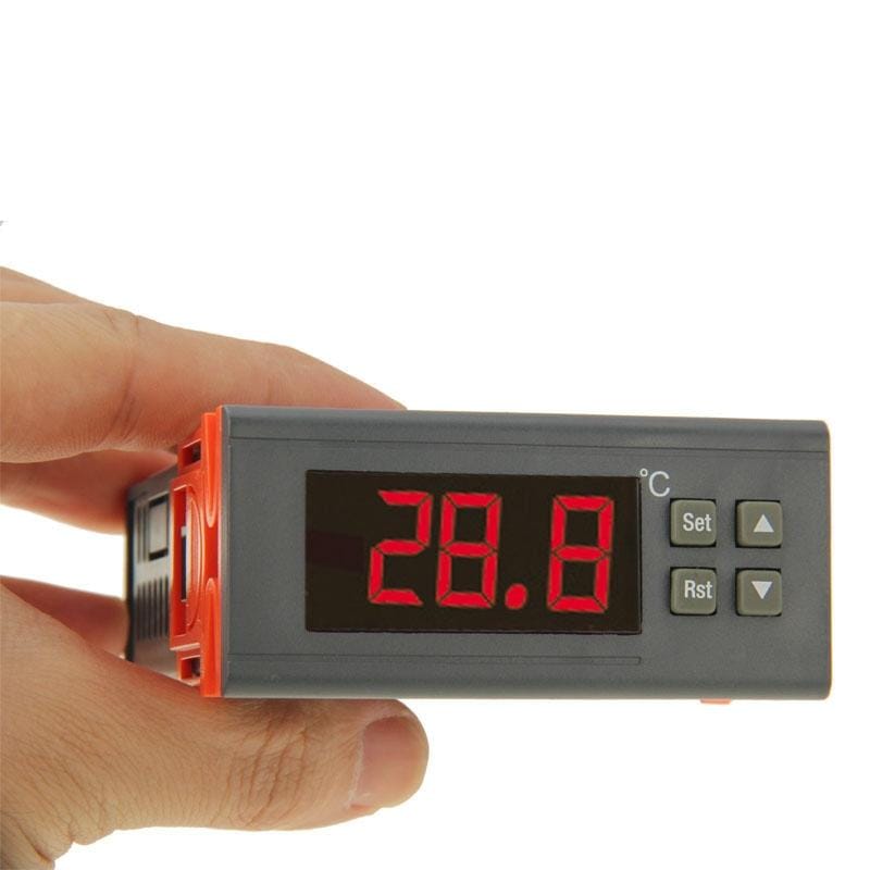 RC-210M Digital LCD Temperature Controller Thermocouple Thermostat Reg ...